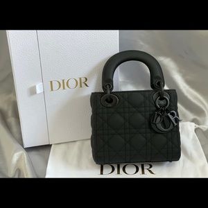 Dior | Bags | Brand New Lady Dior Mini Ultra Black For Sale | Poshmark